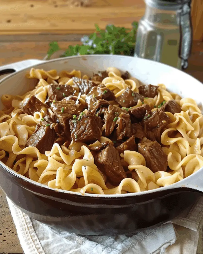 Amish Beef and Noodles - Julia Meals