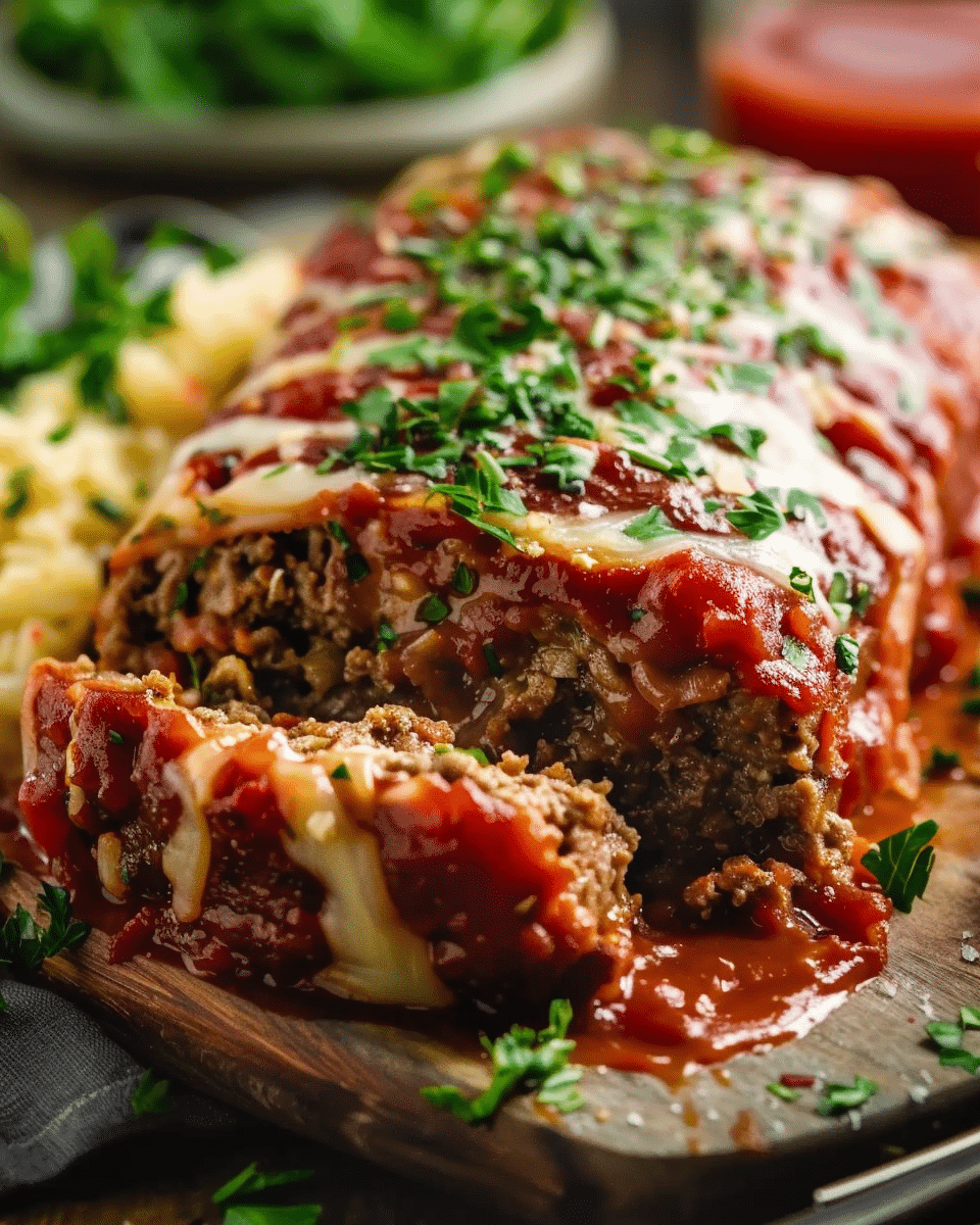 Stuffed Italian Meatloaf - Julia Meals