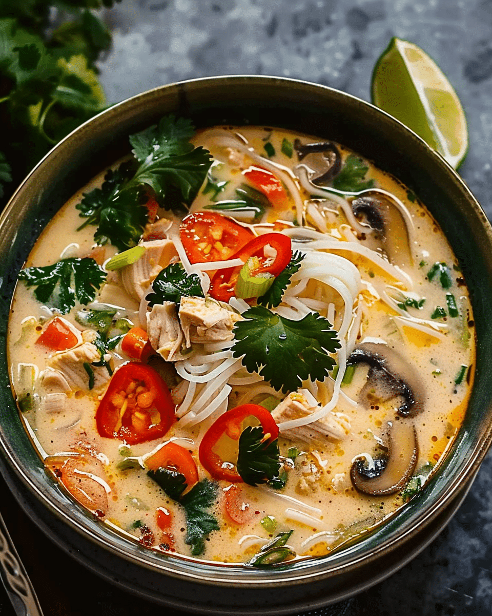 Easy Thai Chicken Soup - Julia Meals