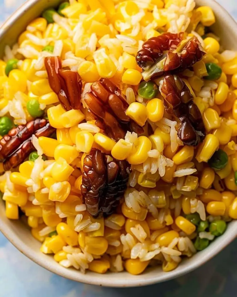 Hot Buttered Corn Rice - Julia Meals