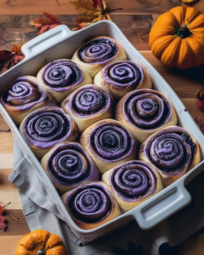 Dreamy Purple Swirl Rolls - Julia Meals