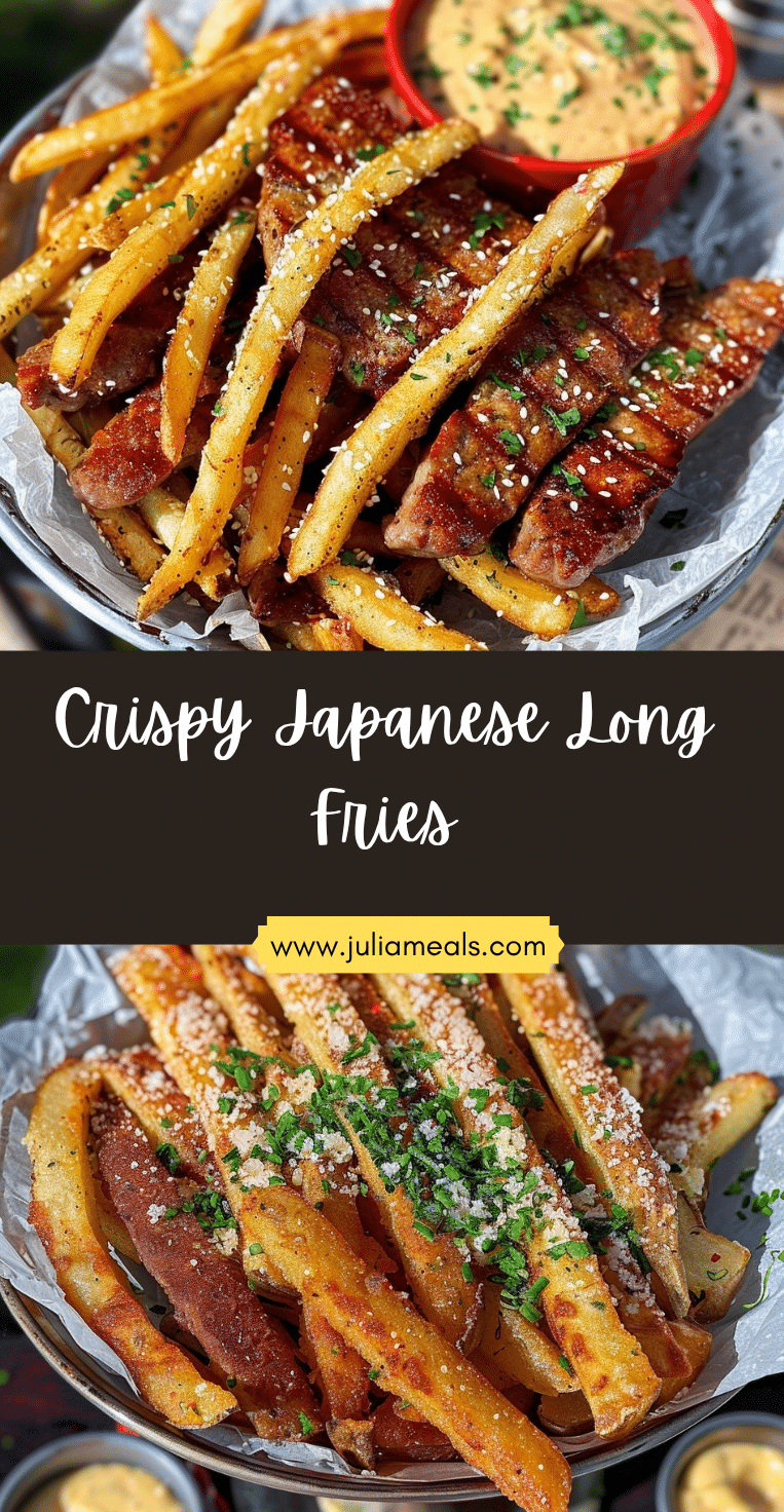 Crispy Japanese Long Fries - Julia Meals