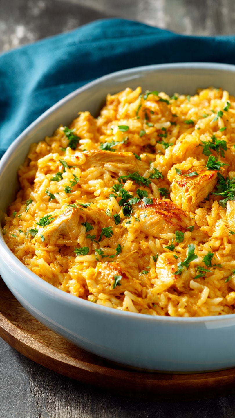 Chicken Enchilada Rice Casserole - Julia Meals
