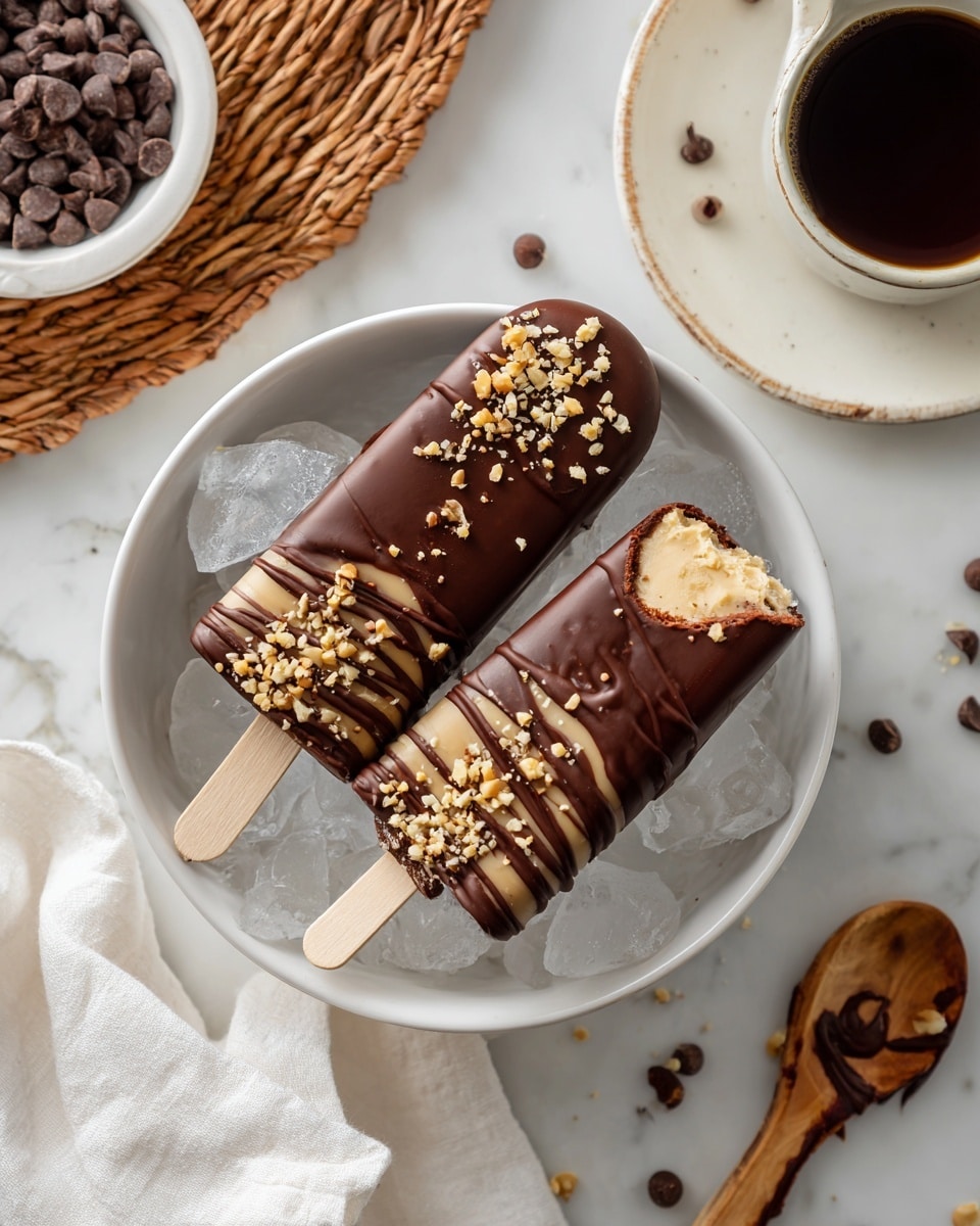 Homemade Chocolate Fudgesicles Recipe - Julia Meals
